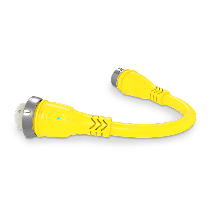 Marine Pigtail 50A 125V conn SS-1R (F) - 50A 125/250V plug SS-2P (M ...